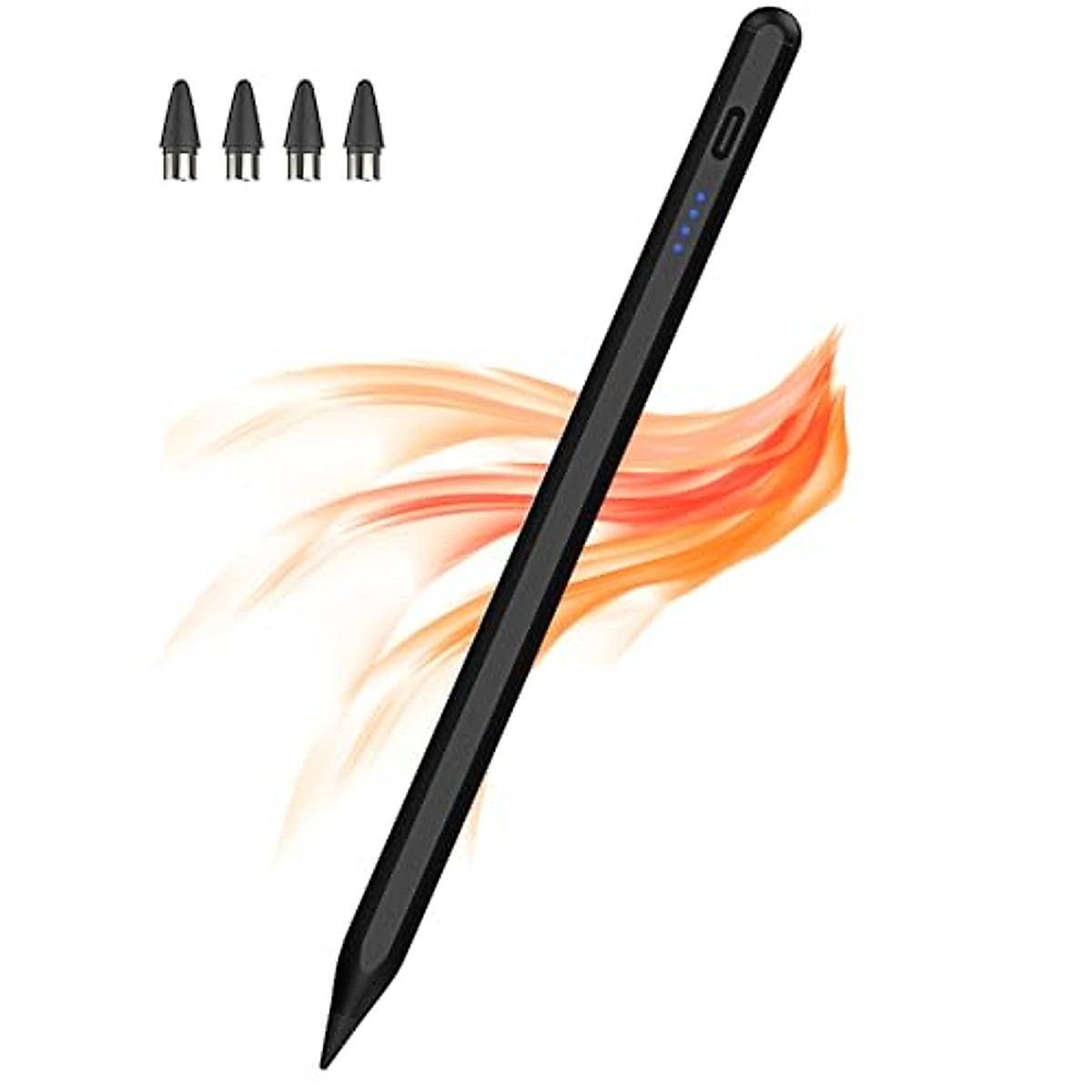 Active Stylus Pens for Touch Screens, DOGAIN Pencil for Android, Rechargeable Tablet Pen POM Tip Magnetic iPad Pencil for iPad/Pro/Air/Mini/iPhone/Samsung/Lenovo/iOS/Android and Other Touch Screen