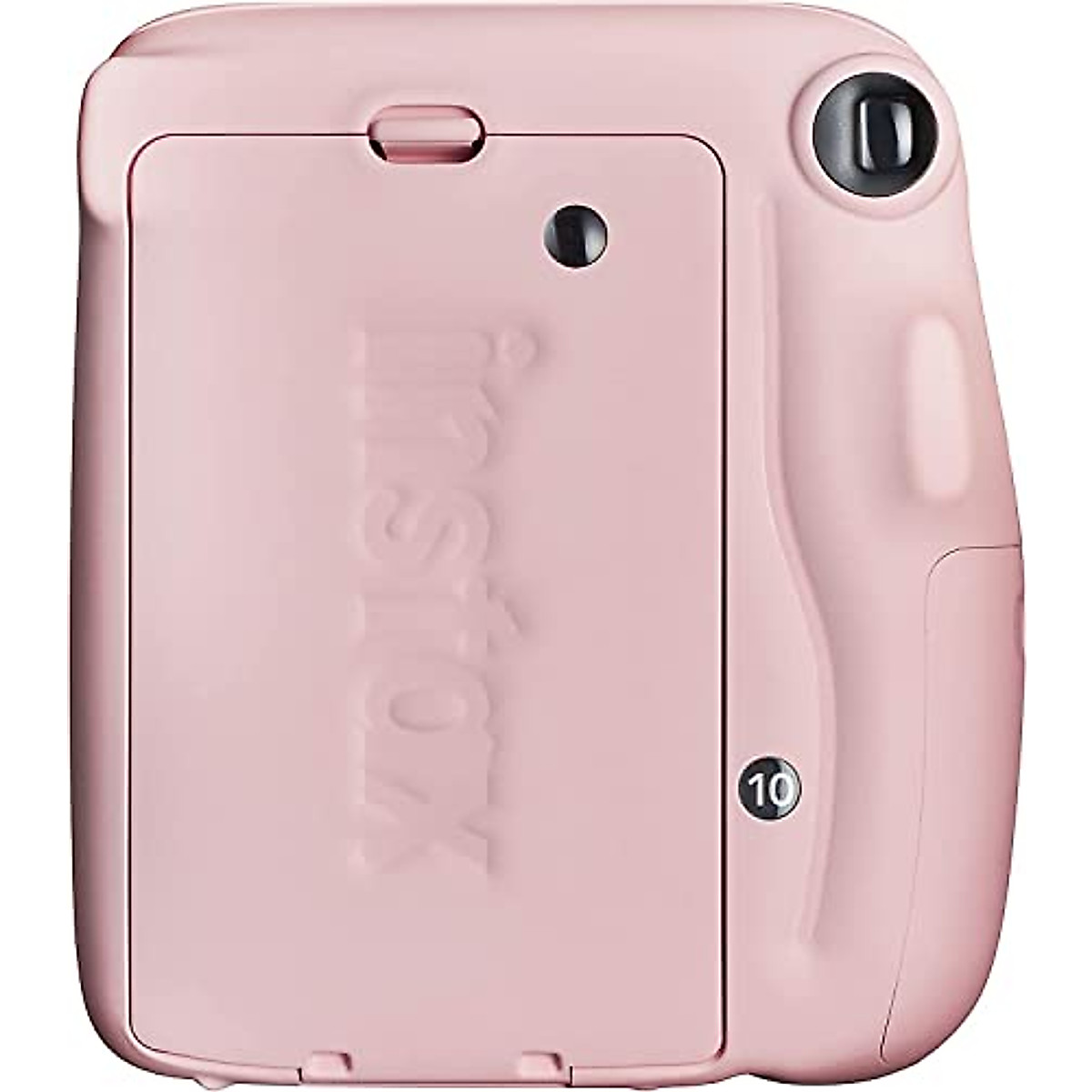 Fujifilm Instax Mini 11 Instant Film Camera with Automatic Exposure and Flash, Polaroid Camera, Fujinon 60mm Lens with Selfie Mirror, Optical Viewfinder - Blush Pink (Renewed)