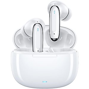 Wireless Earbuds Bluetooth Headphones 60Hrs Playtime Ear Buds Noise Cancelling Headset Deep Bass in-Ear Earphones with Mic for iPhone Android White (颜色)