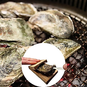 Oyster Shucking Clamp - Wooden Oyster Shucking Clamp Oyster Holder, Handguard Seafood Wood Shucking Clamp Oyster Shucking Protector Oyster Shucking Tool (1pcs)