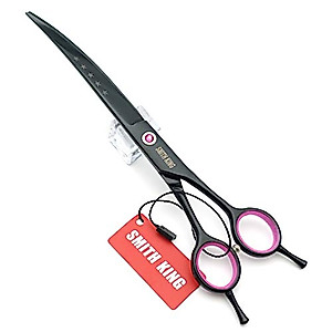 8.0 inches Professional Dog Grooming Scissors Set Straight & thinning & Curved & chunkers 4pcs in 1 Set (with Comb)