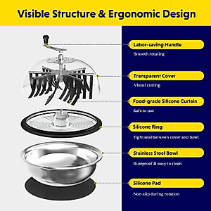 iPower 19 inch Bud Trimmer Leaf Bowl Twisted Spin Cut for Hydroponics Plants with Sharp Stainless Steel Blades, Clear Visibility Dome, Solid Metal Gear Box, Pruner Included (Upgraded Version)