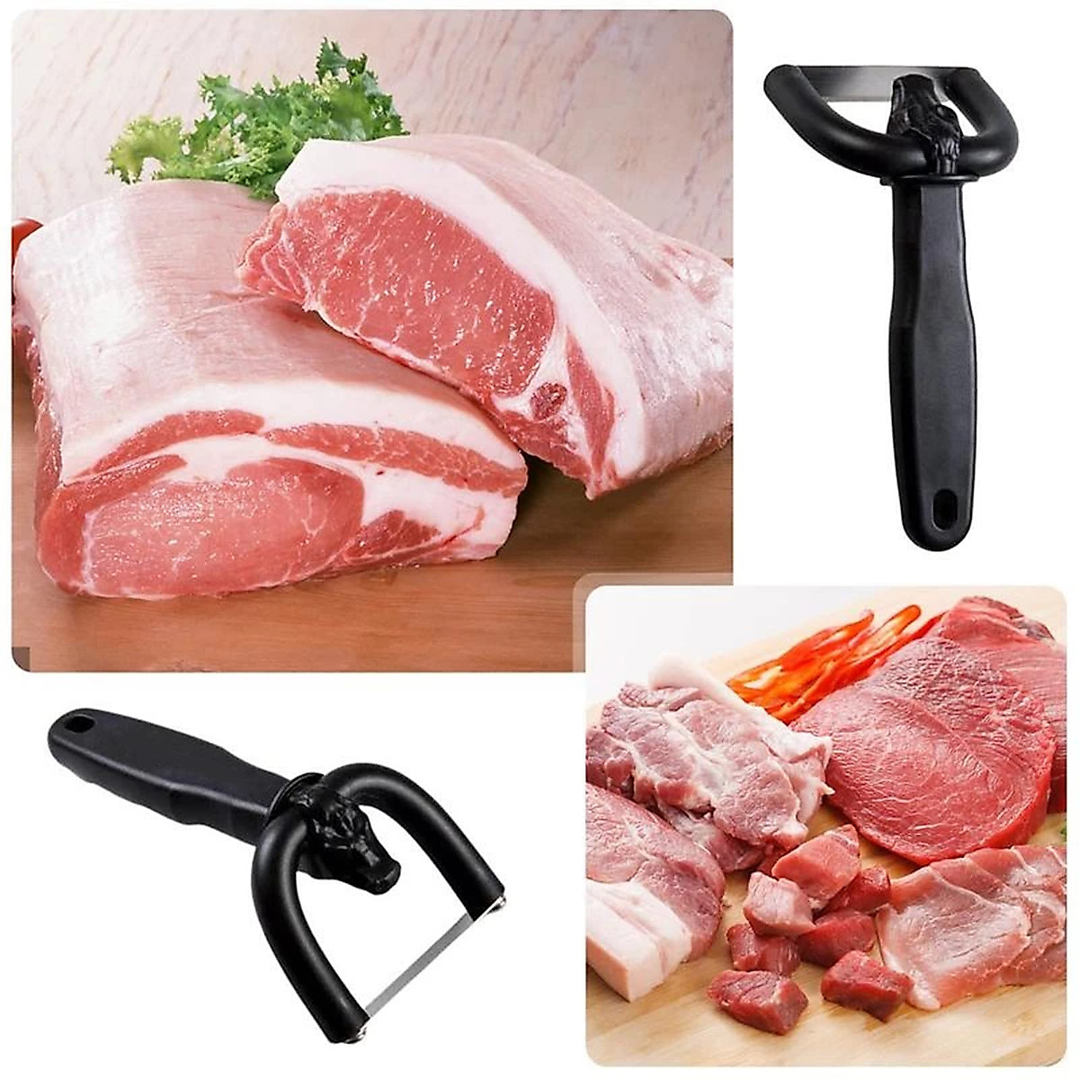 Brisket & Meat Trimmer - Handheld Meat Slicer Ergonomically Handle Kitchen Meat Cutter Fat Removal Tool for Beef, Pork, BBQ
