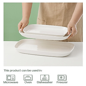 DOWAN 16"/14"/12" Rectangle Serving Plates & Oval Serving Plates
