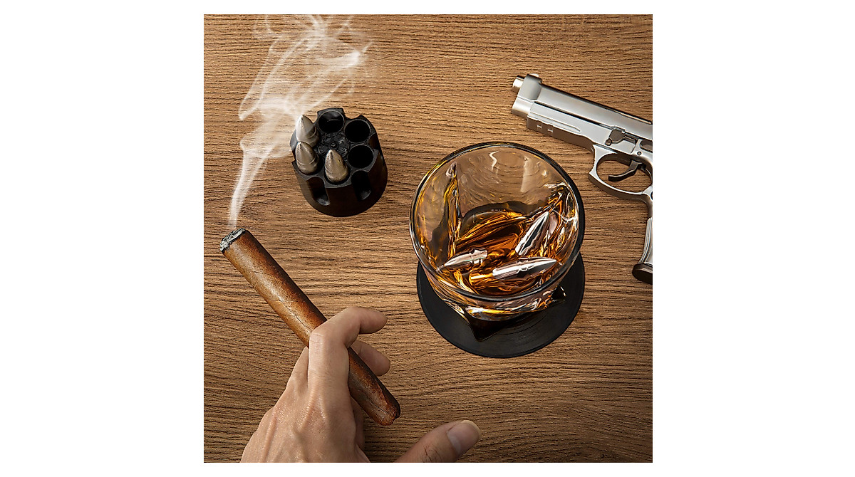 Chateau La Derive Whiskey Bullet Stones - Gift for Him
