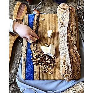 Epoxy Resin Board | Handcrafted River Board, Epoxy Resin Wooden Serving Board Antipasto Platter Charcuterie, Gift Board, Cutting Board