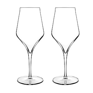 Luigi Bormioli Supermo 15.25 oz Chianti/Pinot Grigio Red Wine Glasses, 2 Count (Pack of 1), Clear