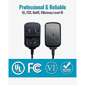 12V 1A 5ft Power Supply Adapter,100-240V 50/60Hz AC to DC 12V 1000mA 12W 5.5mm*2.1mm Universal Wall Charger with DC Connectors 5.5 * 2.5mm/3.5 * 1.35mm/4.0 * 1.7mm, Center Positive, UL FCC VI