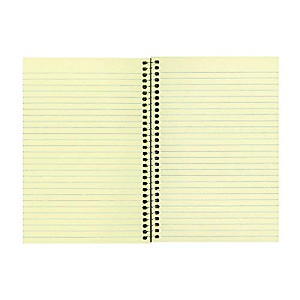 NATIONAL Brown Board Cover Notebook, Narrow, 1 Subject, Green Paper, 7.75" x 5", 80 Sheets (33002)