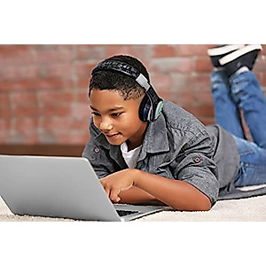 Star Wars The Child Kids Bluetooth Headphones, Wireless Headphones with Microphone Includes Aux Cord, Volume Reduced Kids Foldable Headphones for School, Home, or Travel