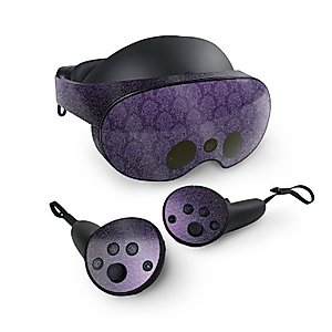 MightySkins Glossy Glitter Skin Compatible with Meta Quest Pro - Antique Purple | Protective, Durable High-Gloss Glitter Finish | Easy to Apply, Remove, and Change Styles | Made in The USA