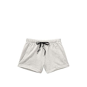 Victoria's Secret PINK Fleece Cropped Sweatshirt (US, Alpha, Small, Regular, Regular, Heather Stone)