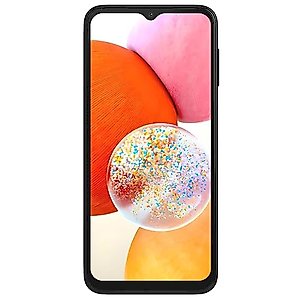 SAMSUNG Galaxy A14 (128GB, 4GB) 6.6", Android 13, 5000mAh Battery, 50MP Triple Camera, Dual SIM 4G Volte GSM Unlocked International Model A145M/DS (w/ 256GB SD, Black)