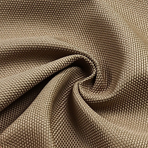 Waterproof PU Backing Canvas Fabric, Soft 1680 Denier Heavy Duty Canvas Cordura Fabric for Outdoor/Indoor, DIY Craft, Awning, Marine, Tent, Bags, Upholstery, 60"Wide, Sold by The Yard(Khaki)