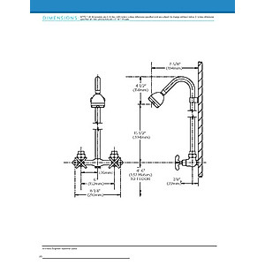 Speakman SC-1220-AF Commander Vandal Resistant Industrial Exposed Shower with Cross Handles – 2 Handle Shower Faucet with Hot & Cold Water Indexing, Polished Chrome