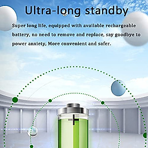 Wireless Two Way Talk Video Doorbell Camera, Night, Remote Video Call, Rechargeable Battery for Smart Security, White