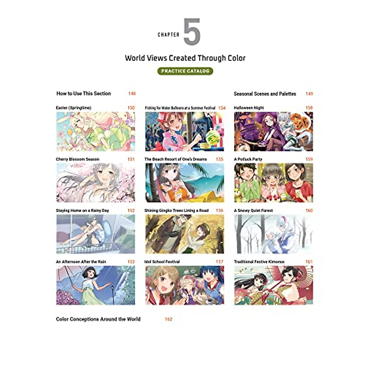 Anime & Manga Digital Coloring Guide: Choose the Colors That Bring Your Drawings to Life! (With Over 1000 Color Combinations)