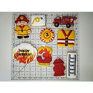 Fire Department Station Cookie Cutter 10 Piece Set from The Cookie Cutter Shop – Tin Plated Steel Cookie Cutters