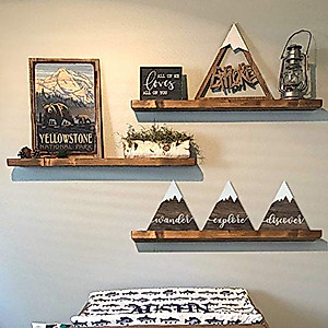 3pc Mountain Decor, Woodland Forest Decor for Nursery Wall Decor, Baby Decor for Nursery, Adventure Nursery Decor for Boy or Girl