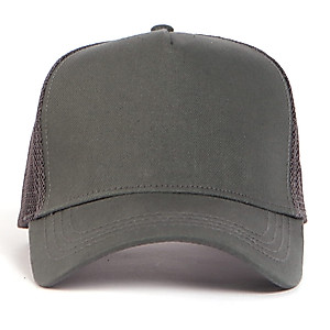 Zylioo Unisex Running Hat for Big Head,Mesh Back Buckle Baseball Cap,Curved Brim Breathable Trucker Hats