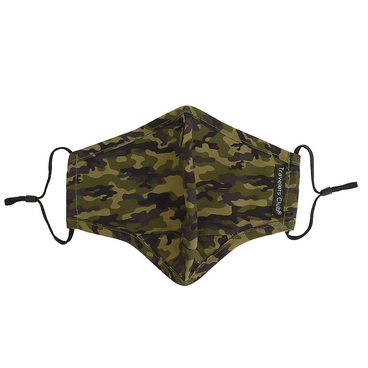 Travelers Club 2 Face Mask Plus 4 Air Filters, Camo, 6 Piece Set
