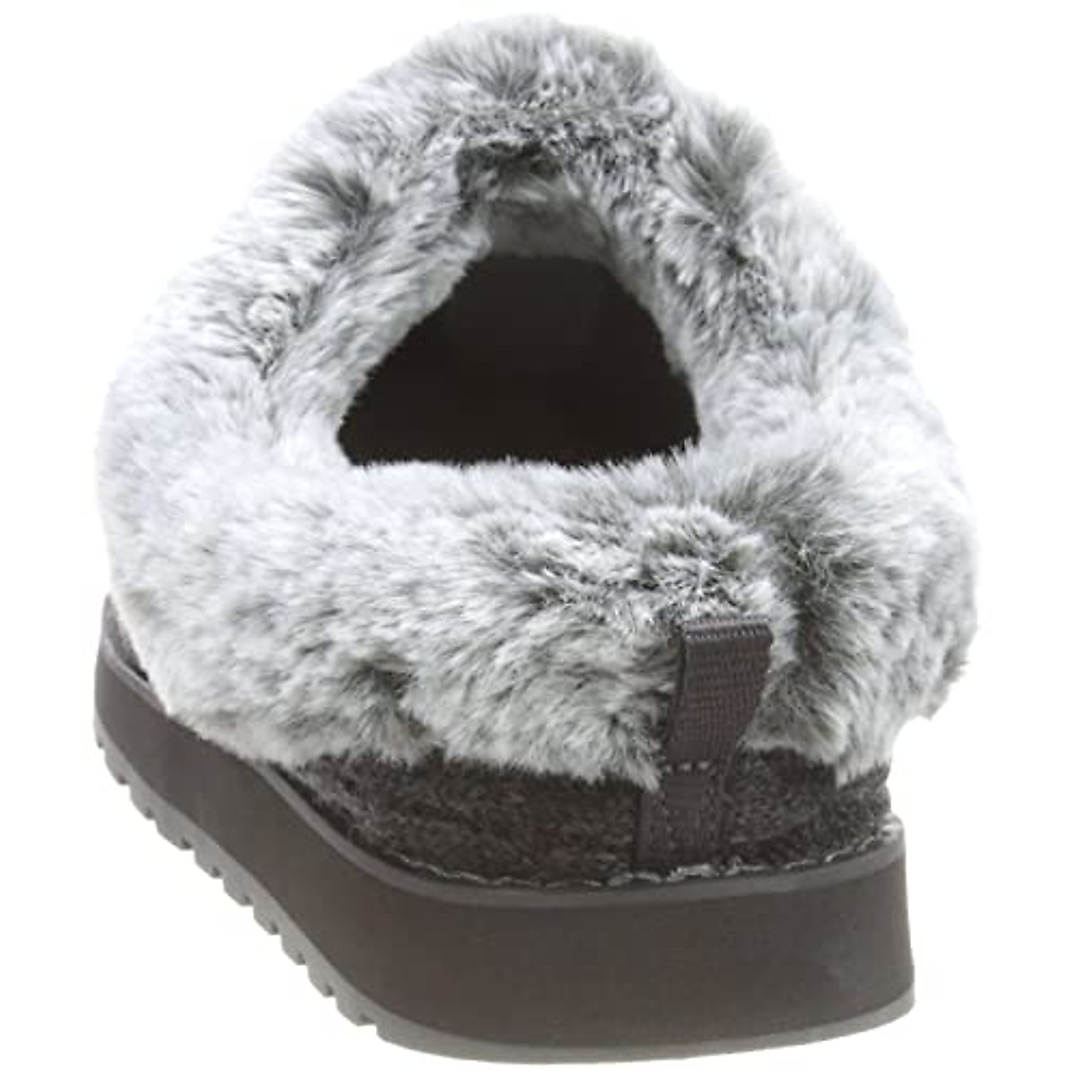 Skechers BOBS Women's Keepsakes - Ice Angel Slipper, Charcoal, 10 W US