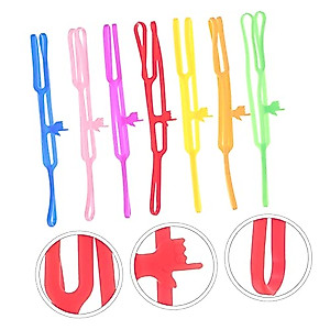 GAFOKI 7pcs Silicone Bookmark Gadgets for Kids Home Supplies Thumb Book Holder Silicone Book Marker Strap Lovely Bookmarks Unique Bookmarks Creative Book Marks Student Stationery The Sign