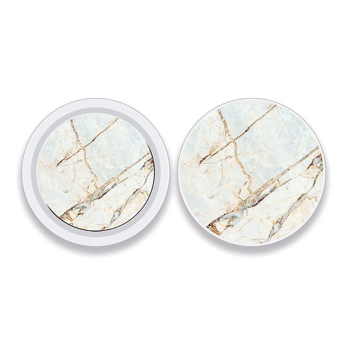 MightySkins Glossy Glitter Skin Compatible with Apple AirTag (Original) 4 Pack of Skins - Antique Marble | Protective, Durable High-Gloss Glitter Finish | Easy to Apply | Made in The USA