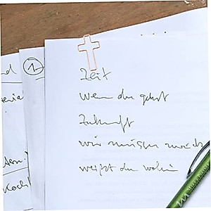 STOBOK 500 pcs Shape Exquisite School Bible Ornaments Organizer Small Metal Paperclips Bookmark Ticket Office Invitation Portable Creative Paper File Party Reading Files Modeling Book