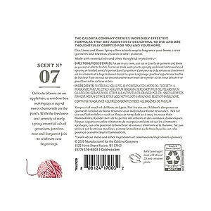 Caldrea Linen and Room Spray Air Freshener, Made with Essential Oils, Plant Derived Ingredients, Sweet Pea Scent, 16 oz