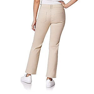 WallFlower Women's Luscious Curvy Uniform Bootcut Mid-Rise Juniors Pants, Hummus, 1