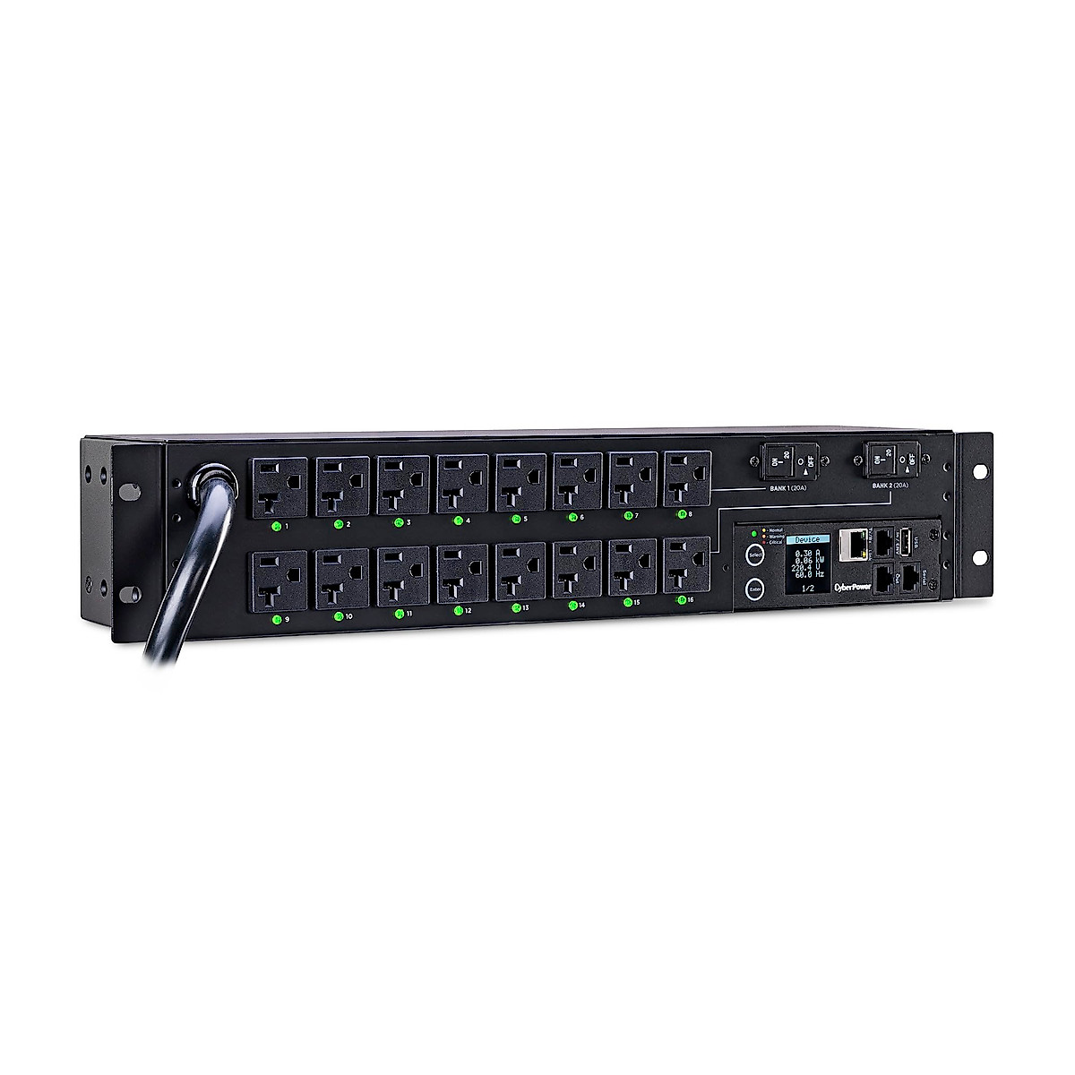 CyberPower PDU41003 Switched PDU, 120V/30A, 16 Outlets, 2U Rackmount