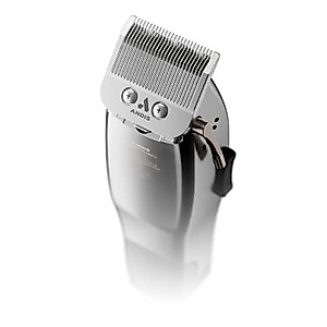 Andis 12660 Professional Master Corded/Cordless Hair Trimmer, Adjustable Carbon Steel Blade Hair Clipper for Close Cutting, Chrome