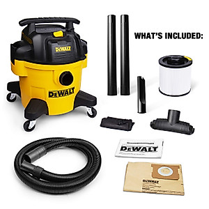 DEWALT DXV06P 6 gallon Poly Wet/Dry Vac, Yellow