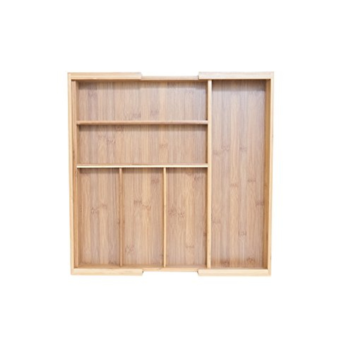 ForHauz Bamboo Silverware Drawer Organizer