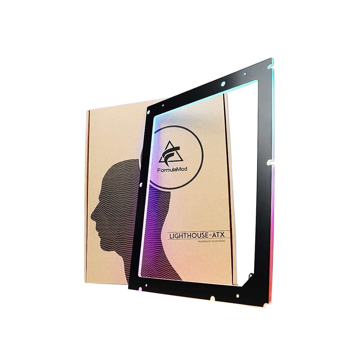 Formulamod ATX Motherboard RGB Backplate Light-Emitting Back-Plane 5V 3 Pin ARGB Desktop Decor Lamp Strip Back Light Pad