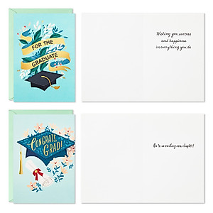 Hallmark Graduation Cards Assortment for Her, She Believed She Could (16 Cards and Envelopes, 4 Designs)