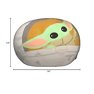 NORTHWEST Star Wars - The Mandalorian Cloud Pillow, 11", The Child