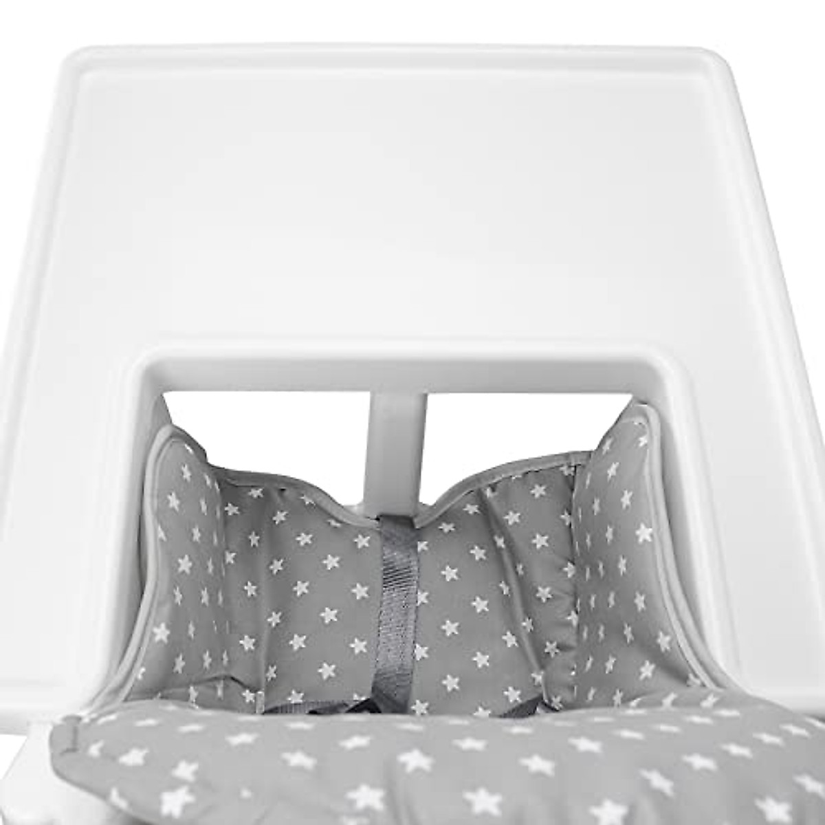 Twoworld High Chair Cushion for IKEA Antilop Highchair, Baby High Chair Seat Cover Liner Mat Pad Cushion for IKEA Antilop High Chair (Fashion Gray)