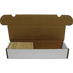BCW 800 Count Trading Card Storage Box - 2 Pack | Cardboard Organizer for Baseball, Basketball, Football Cards, MTG, Pokemon | Card Game Storage & Protection | Card Storage Box | Assembly Required