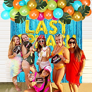 Last Splash Bachelorette Party Decorations, Last Splash Balloon Banner, Foil Fringe Curtain, Balloon Garland Arch Kit for Summer Pool Bachelorette Bridal Shower Hen Party Supplies