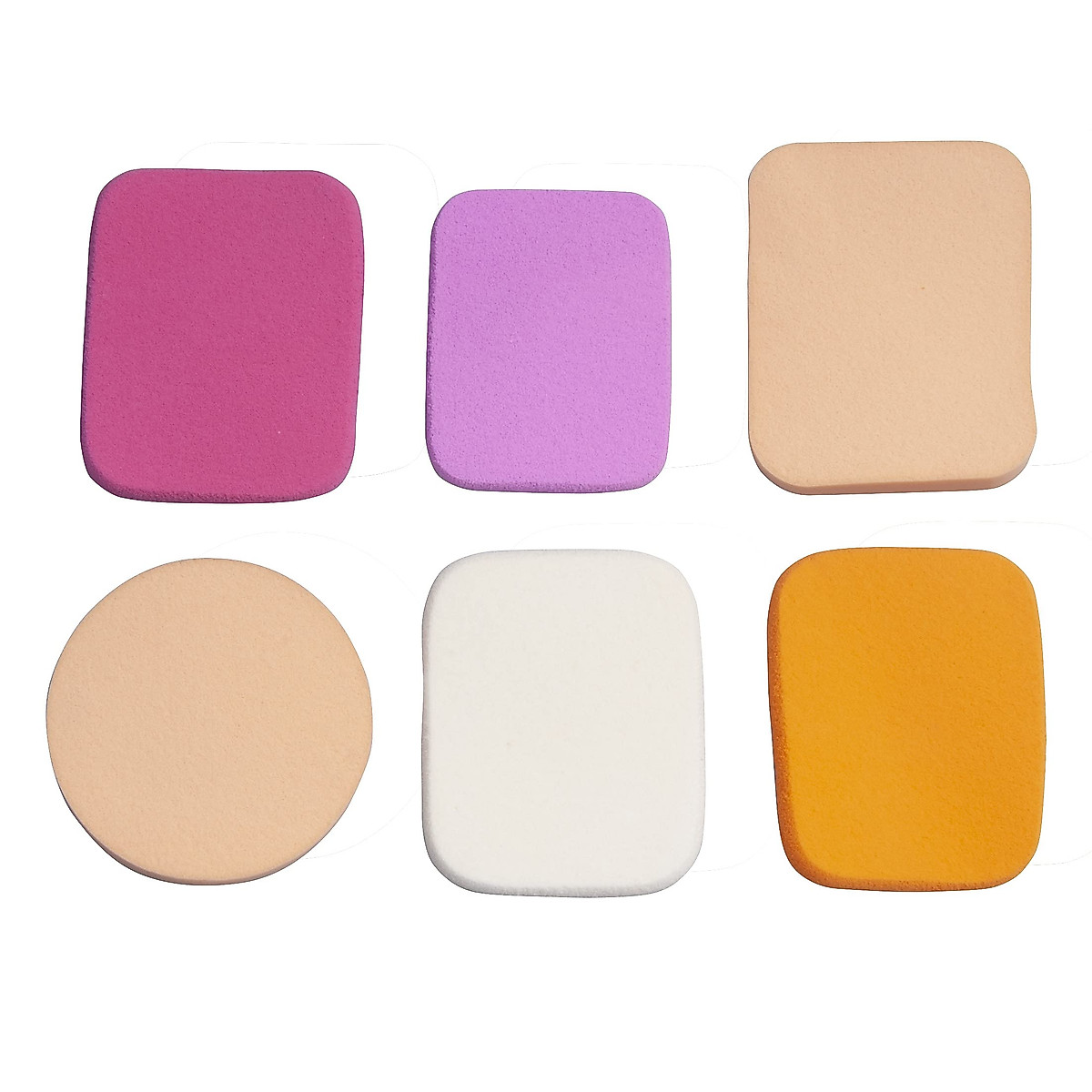 Diane D6049 Assorted Latex Makeup Cosmetic Sponges - 24 Pack
