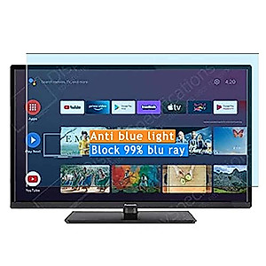 Vaxson 2-Pack Anti Blue Light Screen Protector, compatible with Panasonic TX-24LS480 23.8" TPU Film Protectors Sticker [ Not Tempered Glass ]