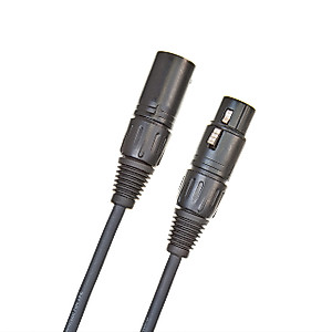 D'Addario XLR Cable - Microphone Cable - Shielded for Noise Reduction - XLR Male to XLR Female - Classic Series Balanced Mic Cable - 25 Feet/7.62 Meters - 1 Pack