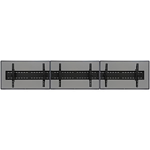 Displays2go, Tri-Mounted Plasma Screen Bracket, Steel Build – Black Finish (MNBD3060S3)