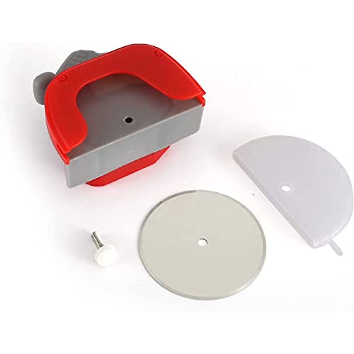 Fat-Cat Pizza Cutter Wheel, Super Sharp Pizza Slicer with Protective Blade Guard for Pizza, Pies, Waffles and Dough Cookies, Easy to Use and Clean (Blue)