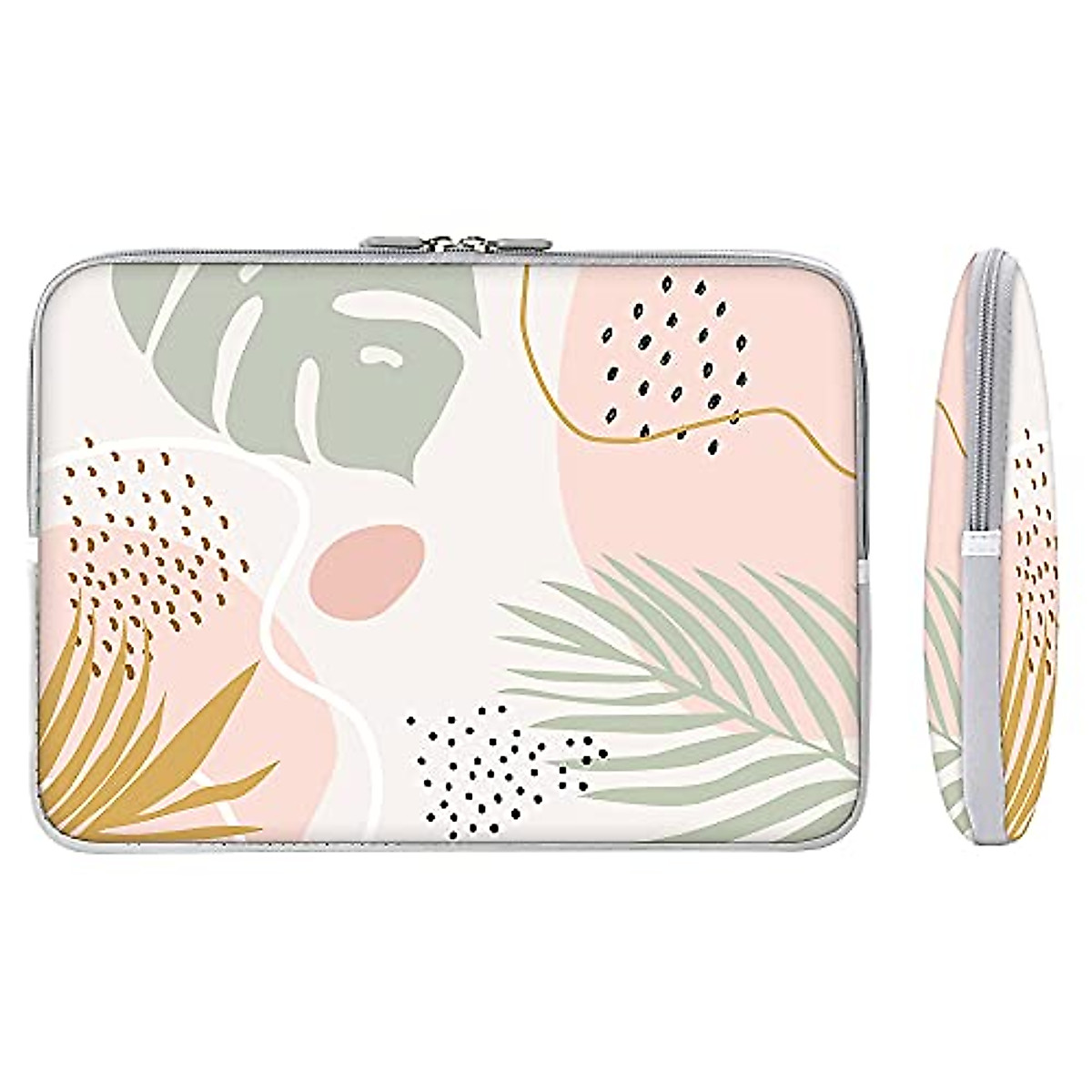 iCasso 13-13.3 inch Laptop Sleeve Bag, Waterproof Shock Resistant Neoprene Notebook Protective Bag Carrying Case Compatible MacBook Pro/MacBook Air - Morandi