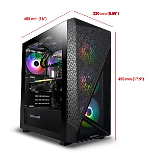 iBUYPOWER SlateMR Gaming PC Computer Desktop SlateMRI7N46T01 (Intel Core i7 13700F, RTX 4060Ti 8GB, 16GB DDR5 5200, 1TB NVMe SSD, Windows 11 Home)