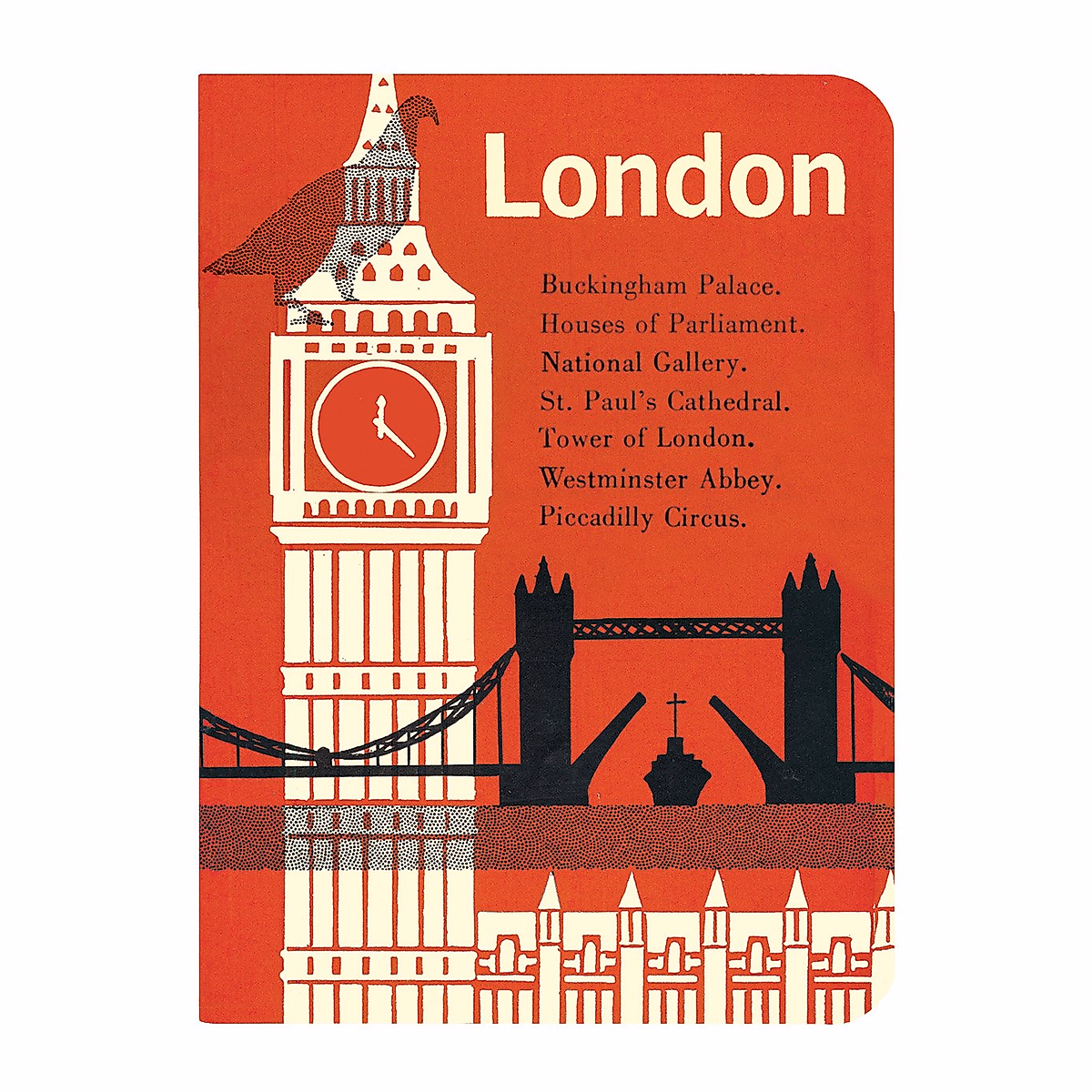 Cavallini - Set of 3 Mini Notebooks - Vintage London - Lined, Blank & Graph Interiors