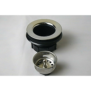 APEX RV Removable Sink Drain Assembly fits 2-2 1/2 Inch Sink Opening Diameter for 1 1/2 Inch Pipe Diameter with Stainless Steel Strainer for RV, Camper, Trailer, Marine Vessel, and Cabin.